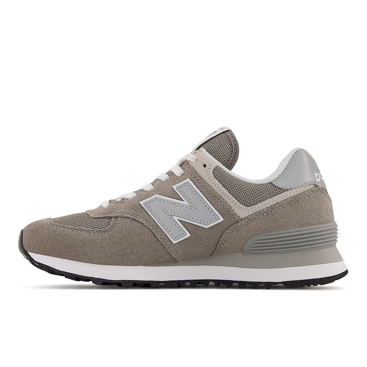 New Balance Women's 574 Core Sneaker, Grey/White, 7 Wide