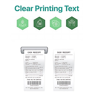 3 1/8 x 230' Thermal Receipt Paper POS Cash Register Calculator Supplies Rolls Individual Packed Compatible with Epson, SNBC, Sam4s, Star, Clover Printers (10 Rolls)