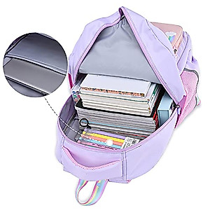 CILREA Backpack for Girls,School Backpack for Girls, Cute Book Bag with Compartments for Teen Girl Kid Students Elementary Middle School, Kids' School Bag, Pink