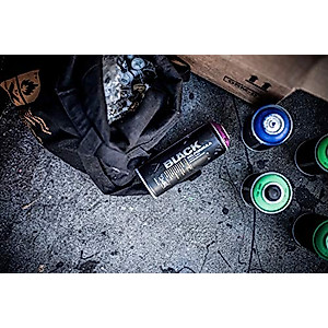 Montana Cans BLACK Spray Paint, 400ml, Slimer (MXB-6010), 13.5 Fl Oz (Pack of 1)