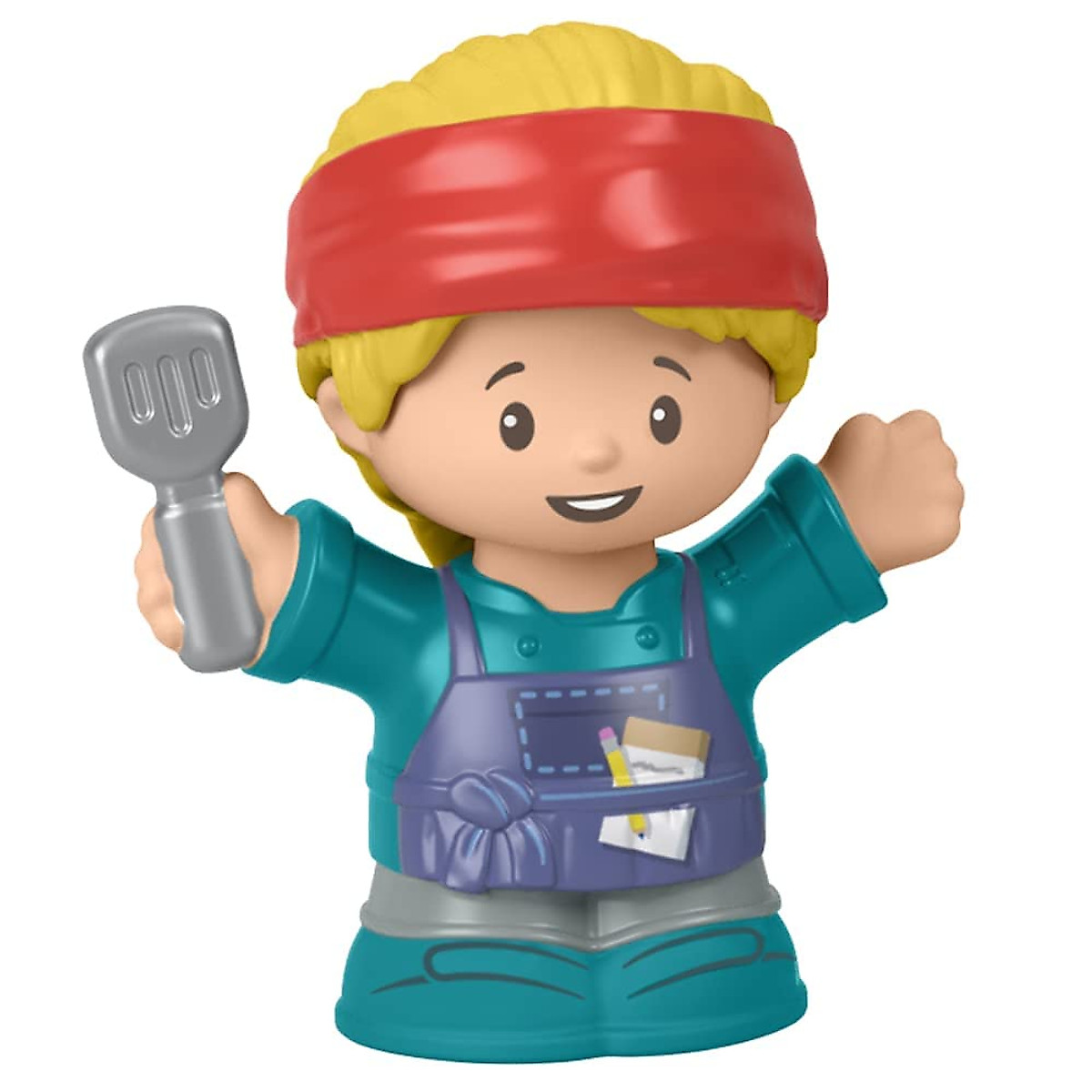 Replacement Part for Fisher-Price Little People Serve It Up Food Truck Playset - GTT73 ~ Replacement Cook Figure ~ Blonde Hair ~ Holding Spatula