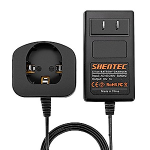 Shentec 18V Lithuim Charger p118 p117 Compatible with Ryobi 18V Li-ion Battery P118b P102 P103 P104 P105 P106 P107 P108 P109 BPL-1815 BPL-1820G BPL18151 (Not Compatible with Ni-MH/Ni-Cd Battery)