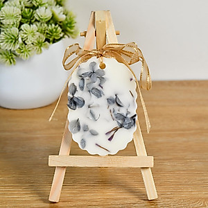 FOUSIUTIM Wax Melts Natural Candles Non Toxic. Wild Bluebell Scented Candles. Soy Candle Wax Includes 464 Soy Wax, Beeswax Candles, Dried Flowers and Plant Essential Oil. Stress Relief Gifts.