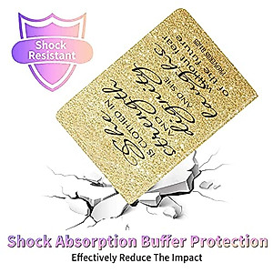 Case for New iPad Mini 6 2021 (6th Generation), Multi-Angle View Adjustable Stand Auto Wake/Slee for iPad Mini 6th Gen 8.3 Inch ,Proverbs 31:25,Bible Verse Gold Sparkles Glitter
