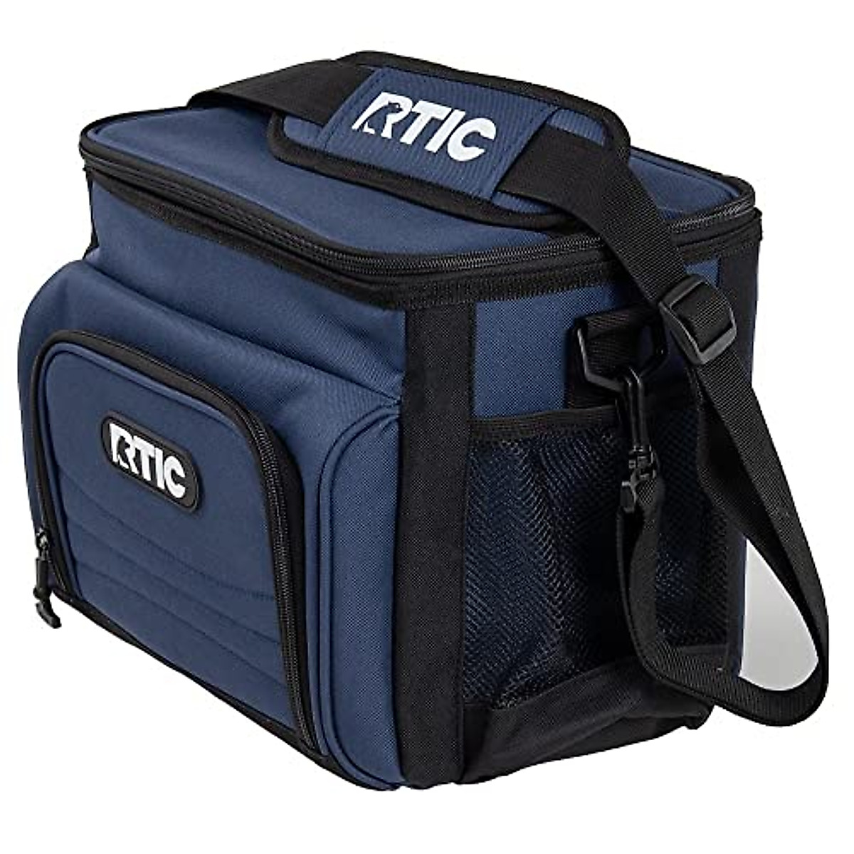 RTIC Day Cooler Bag 6 Can, Soft Sided Portable Insulated Cooling Bags for Lunch, Beach, Drink, Beverage, Travel, Camping, Picnic, for Men and Women, Navy