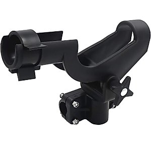 HTTMT- 360 Degree Rotating Fishing Rod Rest Adjustable Removable Holders Kayak Boat Support Tools Accessories Pole Bracket [P/N: ET-FISHING-RH50-BK]