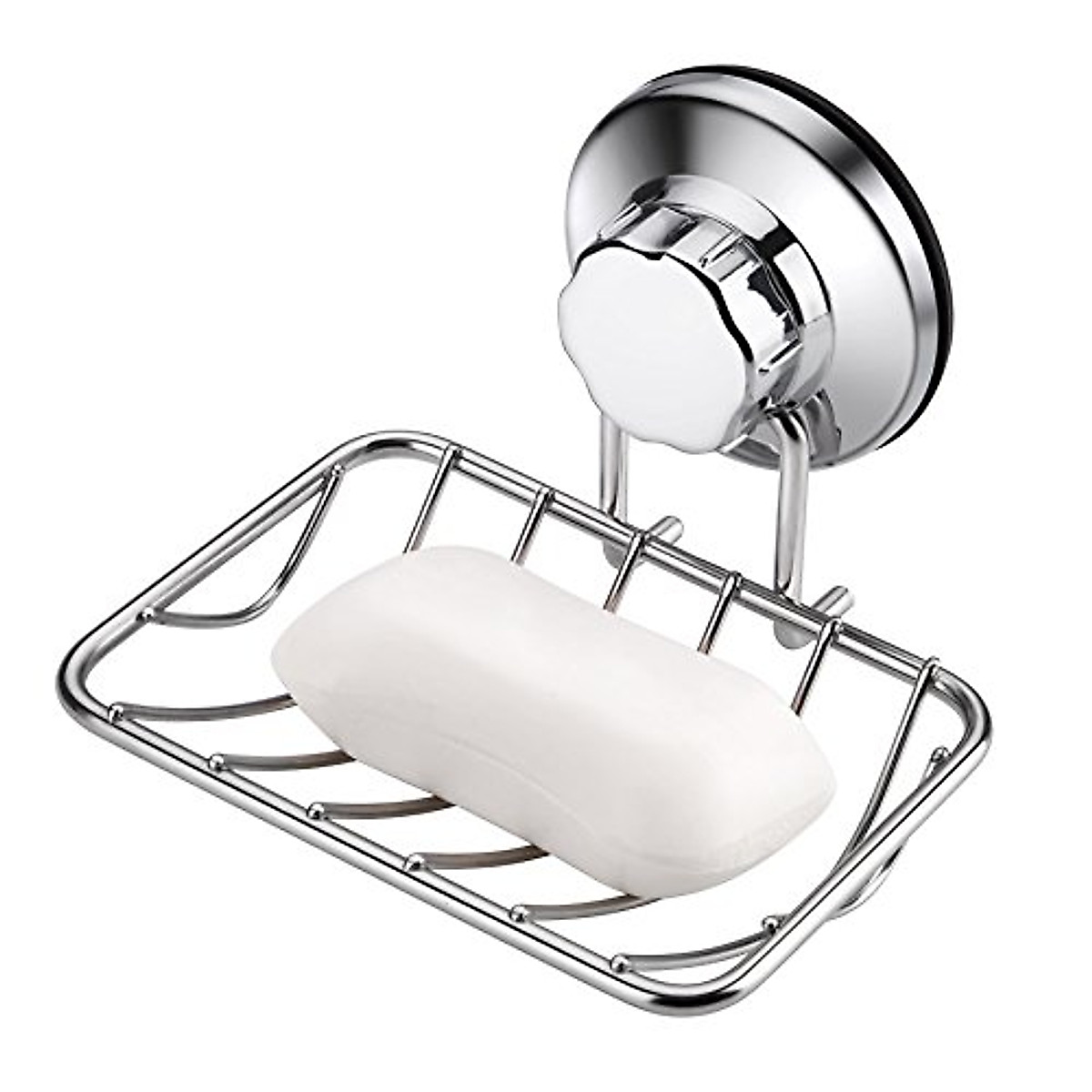 iPEGTOP Suction Soap Dish, Shower Caddy and Shower Hooks Bundle