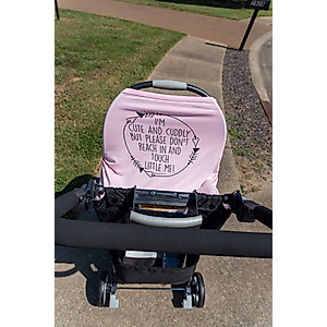 Three Little Tots - Car Seat 5 in 1 Cover - I'm Cute & Cuddly But Please Don't Touch Little Me