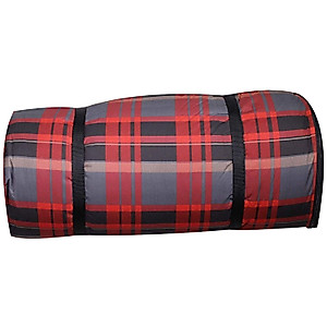 Disc-O-Bed Children's Duvalay Luxury Duvet & Topper Memory Foam Sleeping Pad w/Washable Cover, Camping Accessory for Kid-O-Bunk Cot, Lumberjack Plaid