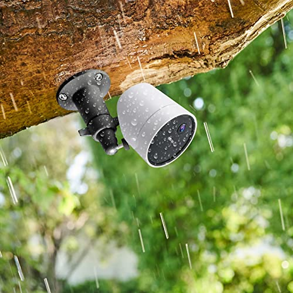 UYODM 2 Pack Wall Mount Holder for SimpliSafe Outdoor Security Camera, 360°Rotation Security Bracket with 1/4 Screw Thread, Camera Not Included (Black)