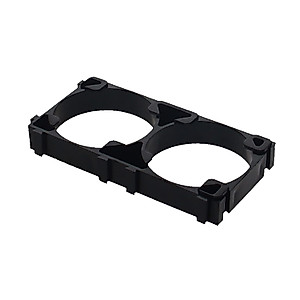 Heyiarbeit 20Pcs Double Tandem 32650 Lithium Battery Holder Cell Spacer Bracket for DIY Battery Pack Hole Dia 32.4mm/1.28"