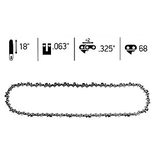 Hayskill Chainsaw Chain 18-inch .325 Pitch.063 Gauge, 68DL for Sthil MS250 MS251 021 025 MS230 Parts L68 Replacement Chain Saw Cutting Chain 3 Pack