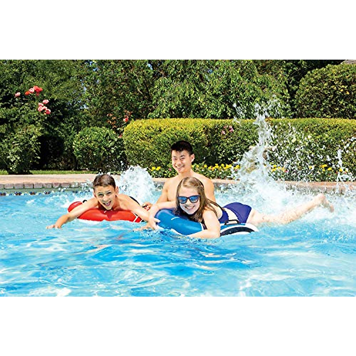 Poolmaster Racing Saucers Inflatable Swimming Pool Float Game (Pack of 2)