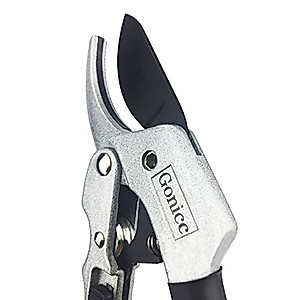 gonicc 8" Professional SK-5 Steel Blade Sharp Anvil Pruning Shears (GPPS-1001),Less effort. Pruning Scissors, Bonsai Cutters