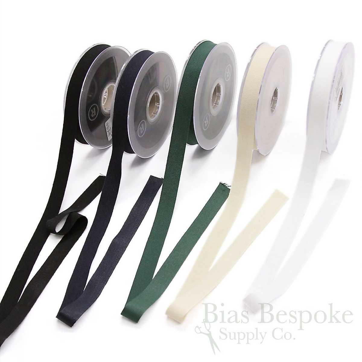 Juno Innovative Seam Binding Tape in Black, 20 Meter Roll, Made in Italy