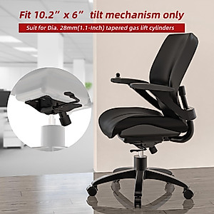 Heavy Duty 500lbs Office Chair Tilt Control Mechanism Replacement Parts,Heavy Duty Office Chair Tilt Control With W/6" X 10.2" Mounting Holes For Executive Desk And Gaming Chairs Base(1 Pack)