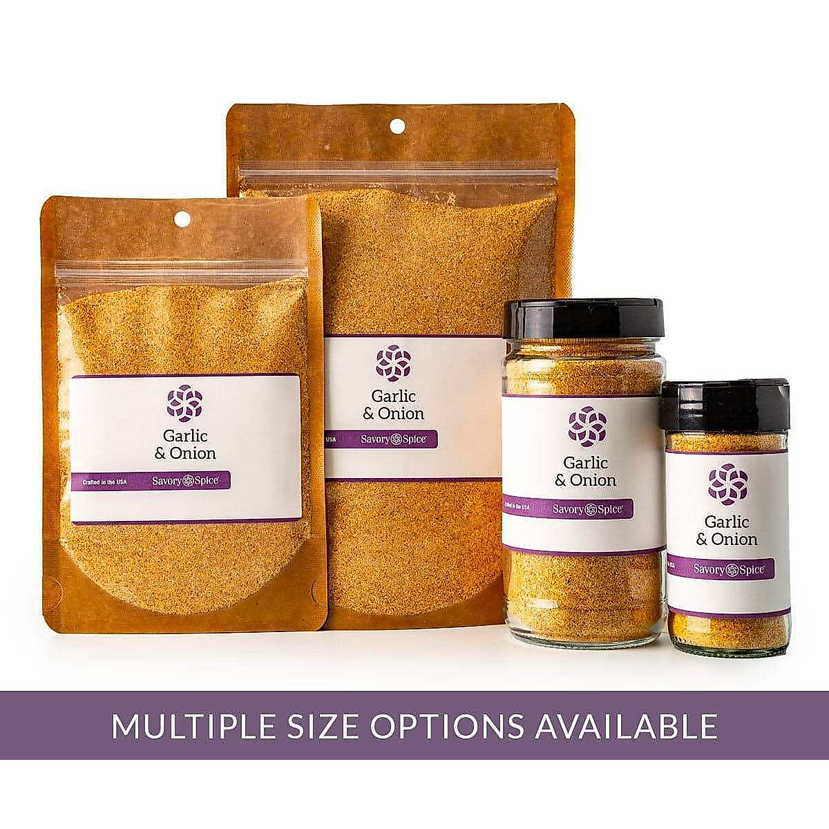 Savory Spice Granulated Onion - Dehydrated Onion Granules Seasoning Powder | Add Real Onion Flavor to Any Recipe (Medium Jar - Net: 2.65 oz)