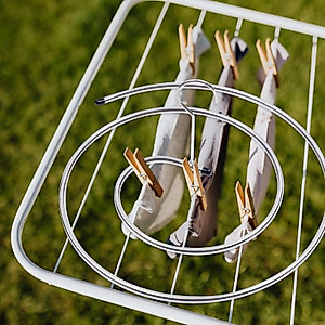 Cabilock Spiral Shaped Hanger Quilt Rack:2 Pcs Clothes Drying Rack Indoor Sheets Round Rotary Metal Hanging Space-Saving Storage Rack for Indoor & Outside