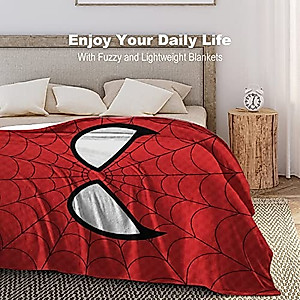 Superhero Spider Throw Blanket 60x50 Inches Soft Plush Blanket for Couch Car Bed