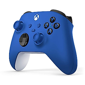 Microsoft QAU-00001 Xbox Wireless Controller Shock Blue Bundle with Wireless Controller for Xbox Series X/S - Electric Volt