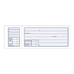 Adams Money Receipt Book With Stub, 5 15/16in. x 2 3/4in., Pack Of 5