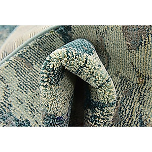 Unique Loom Positano Collection Coastal Modern Fish Light Blue Runner Rug (2' x 7')