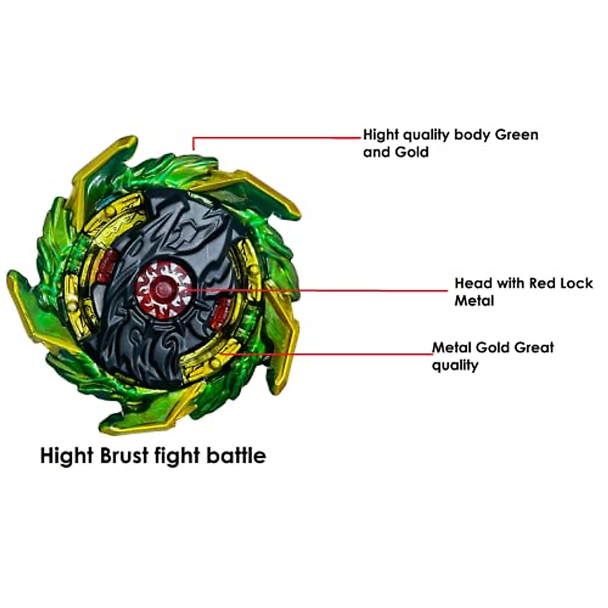 Limited Green Gold Booster King Metal Fusion Battle