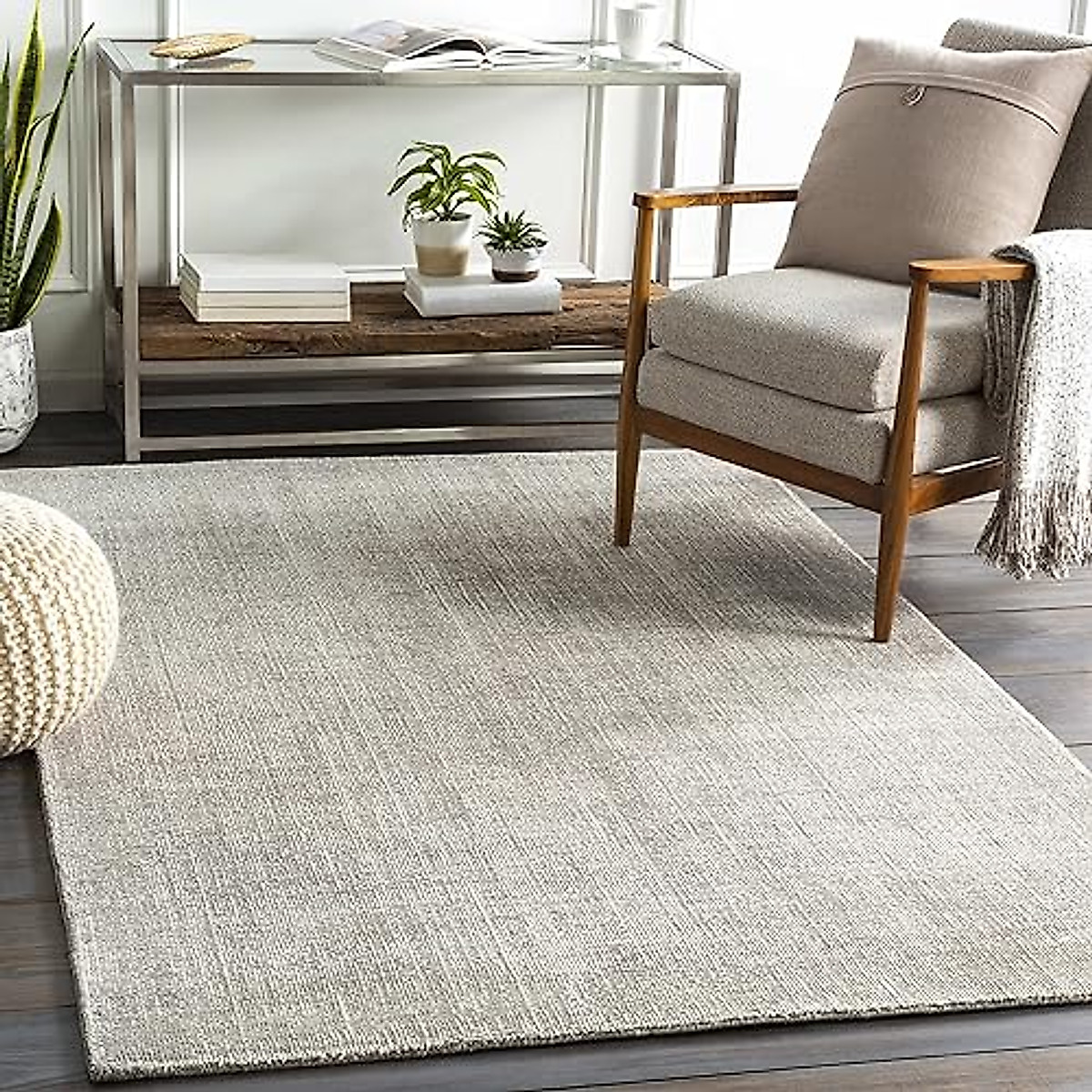 Mark&Day Area Rugs, 8x10 Giles Modern Medium Gray Area Rug, Grey Cream Carpet for Living Room, Bedroom or Kitchen (8' x 10')