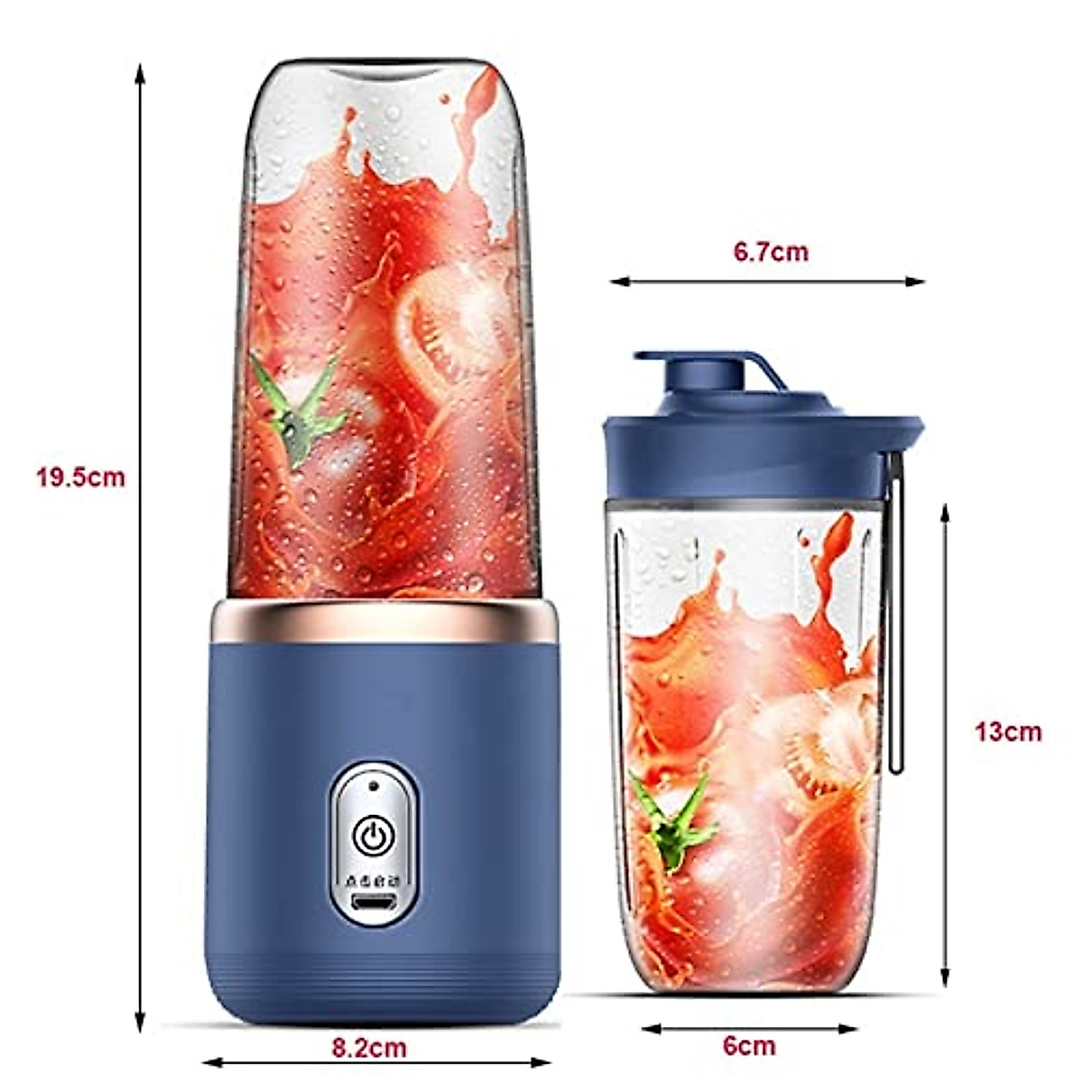 TANACC Portable Juice Blender Mini Electric Juicer Portable Blender Lemon Fruit Mixer USB Charging Juicing Cup Squeezer Smoothie Juice Maker Machine