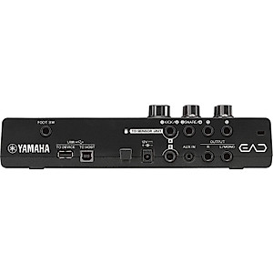 Yamaha EAD10 Electronic Acoustic Drum Module with Acoustic Drum Microphone System, Interconnect Cables and Power Supply with Yamaha DT-50S Dual-zone Snare/Tom Trigger with Die-cast Metal Housing