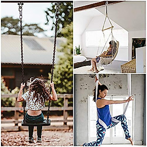 Aisto Swing Hanger Swivel Hook for Swing Sets Porch Wood Concrete Ceiling Silent 304 Stainless Steel 1000 Lb Capacity Heavy Duty for Yoga Playground