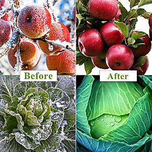 WYRJXYB Plant Covers Freeze Protection Kit 10 x 30Ft with 6Pcs Garden Hoops & 18 Clip-Frost Cloth Plant Blankets Floating Row Cover for Outdoor Plants Raised Bed Greenhouse Winter Frost Sun Protection