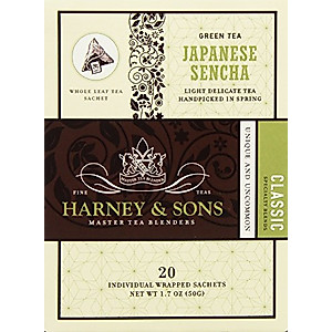 Harney & Sons Green Tea, Japanese Sencha, 20 Count (Pack of 1)