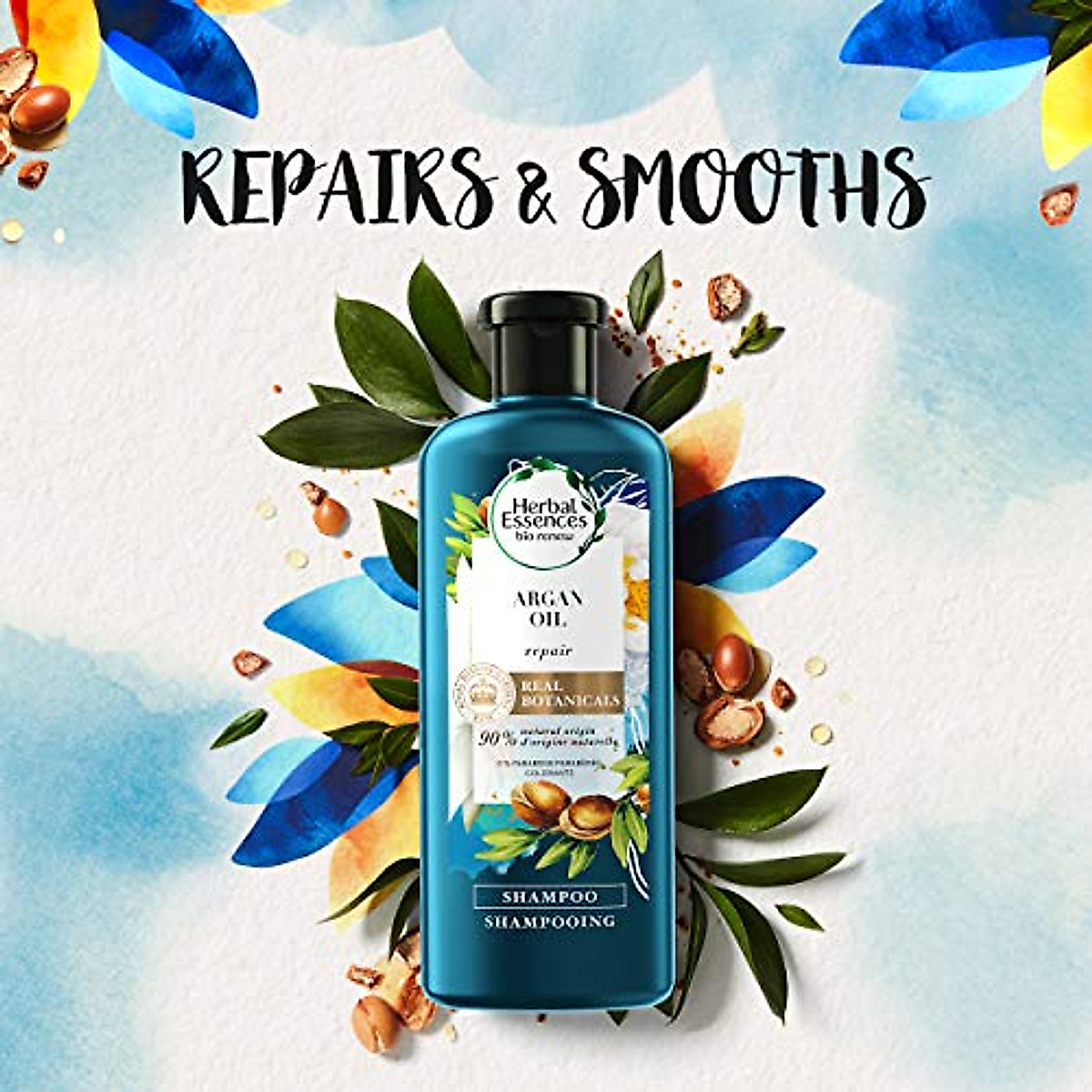 Herbal Essences Argan Oil of Morocco Shampoo and Conditioner for Color Treated Hair, , Paraben Free, BioRenew, Bundle Pack, 13.5 FL OZ