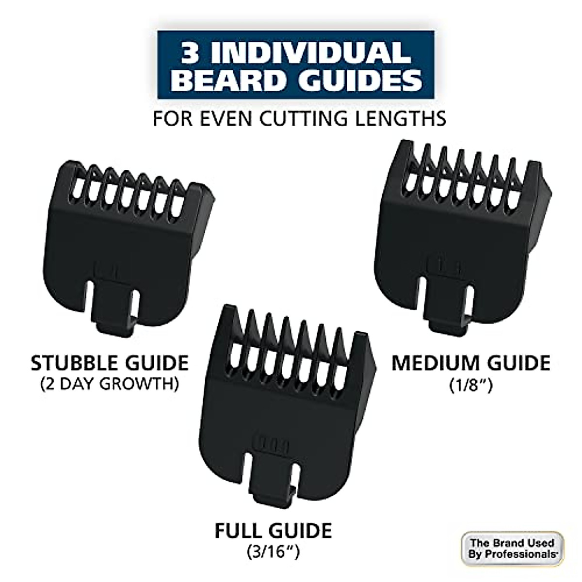 Wahl Mustache and Beard Battery Operated Beard Trimming kit for Mustaches, Beard, Neckline, Light Detailing and Grooming with Bonus Nose & Ear Trimmer – Model 5537-420