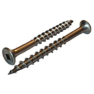 #8 x 2 Type 316 Marine Grade Stainless Steel Deck Screws, Square Drive, Quantity 50 by Marine Bolt Supply