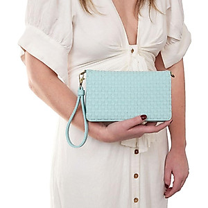 Joy Susan Lila Mini Woven Crossbody Bag - Black