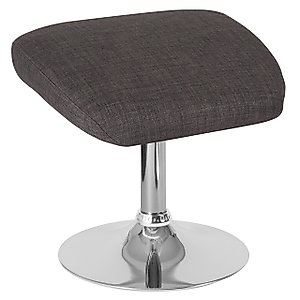 Flash Furniture Egg Series Dark Gray Fabric Ottoman