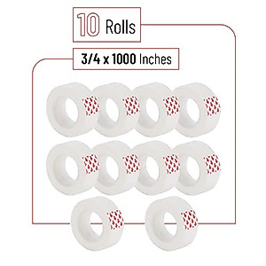 Mr. Pen Tape, Office Tape, 3/4 x 1000 Inches 10 Rolls