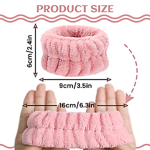 8 Pcs Wrist Spa Washband - Microfiber Wrist Wash Towel Band | Face Wash Wristbands | Absorbent Wristbands Wrist Sweatband for Girls & Women, Prevent Liquid from Spilling Down Your Arms