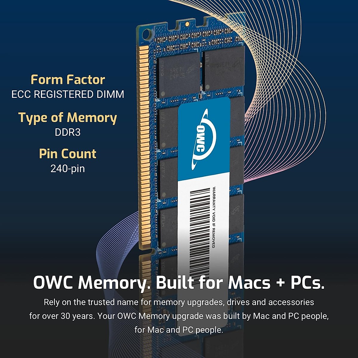OWC 16GB (2x8GB) DDR3 ECC Registered CL7 PC3-8500 1066MHz SDRAM Memory Ram Upgrade Module Compatible with 2009-2010 Mac Pro Nehalem, Xserve 2009 (OWC85MP3S8M16GK)