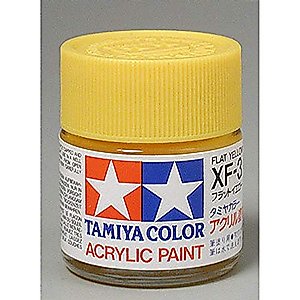 Tamiya America, Inc Acrylic XF3 Flat, Yellow, TAM81303 1 Count (Pack of 1)