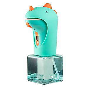 Seawah Automatic Soap Dispenser,Foaming Touchless Soap Dispenser for Kids,IPX6 Waterproof Cute Dinosaur Foam Smart Hand Soap Dispenser for Bathroom,Fun Gifts for Kids(8.7oz)
