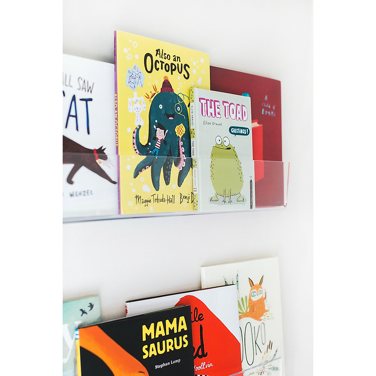 Peekaboo Clear Acrylic Shelves (36') - Set of 2