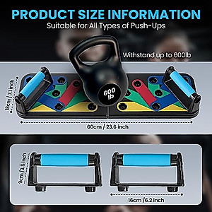 Pro Deals Push Up Board 9 in 1 Strength Training Equipment | Professional Home Workout Push Up Fitness Stand For Floor | Multi-functional Push Up Board for Men | Portable Gym For Chest, Abdominal,