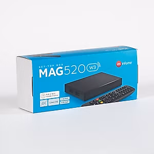 Mag 520 W3 4K HDR, Built-in Dual Band 2.4G/5G WiFi, HDMI Cable (Mag 520W3 is Much Faster Than Old Mag 324w2 and Mag 424W3)