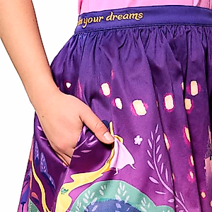 Loungefly Stitch Shoppe Disney Rapunzel Story of Rapunzel Sandy Skirt - Size Medium