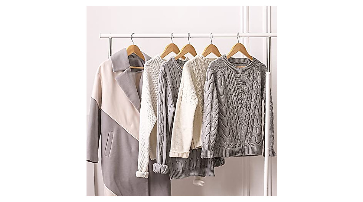 Cozymood Wooden Hangers - Durable 20 Pack For Closet