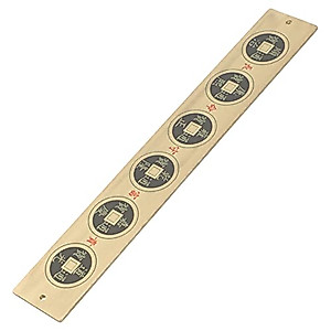 Levemolo 3pcs Tool Traditional Ruler Emperor Antique Coin Craft Multi-Function Handy Multi-use Auspicious Delicate Home Decorative for Office Portable Measuring Straight Bookmark Style