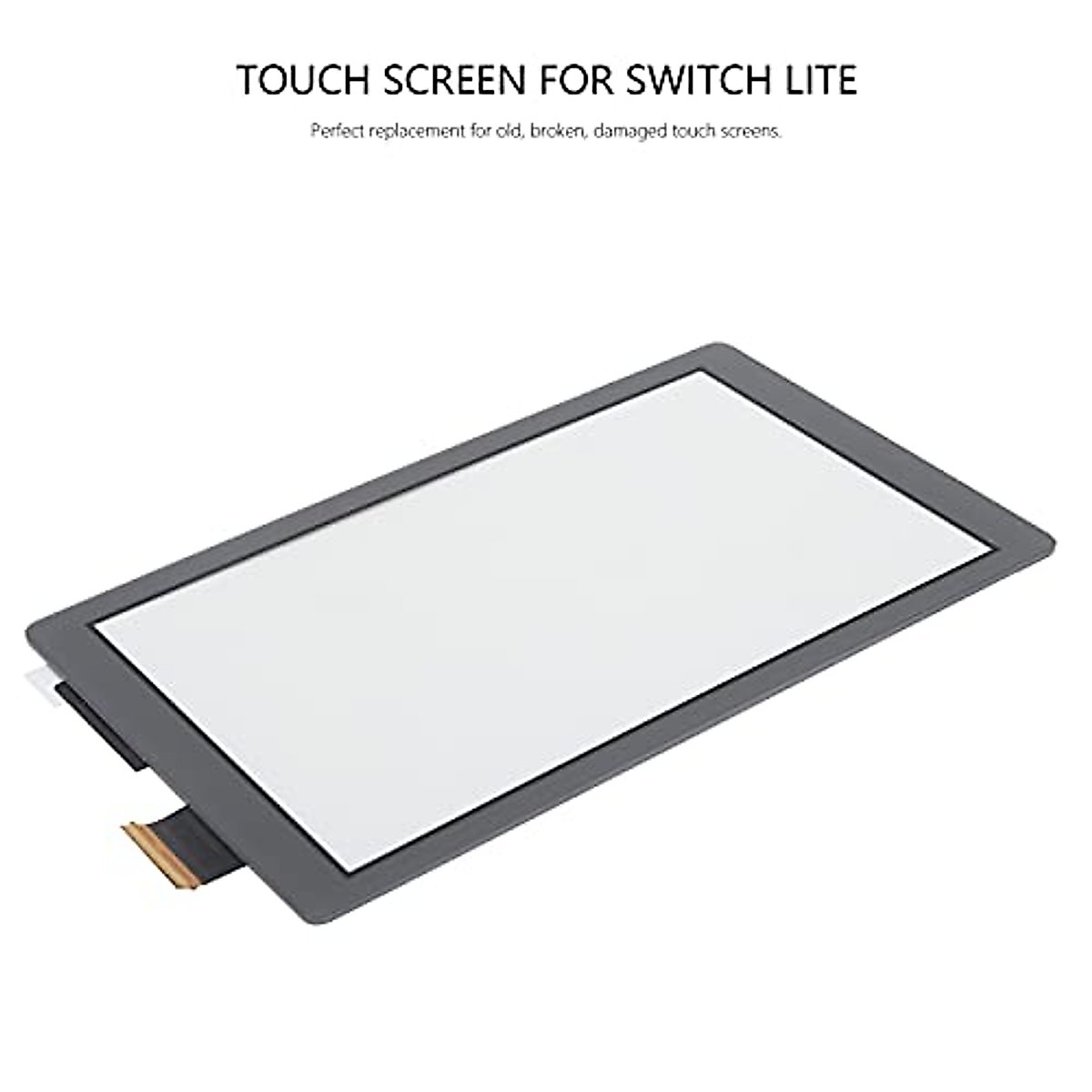 Replacement Glass Screen, Safe and Durable Game Console Repair Parts Perfect Replacement Screen for Switch Lite Console for Game Console(Black)